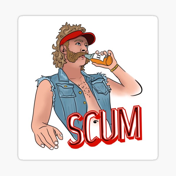 "Scum" Sticker by deltapanther | Redbubble