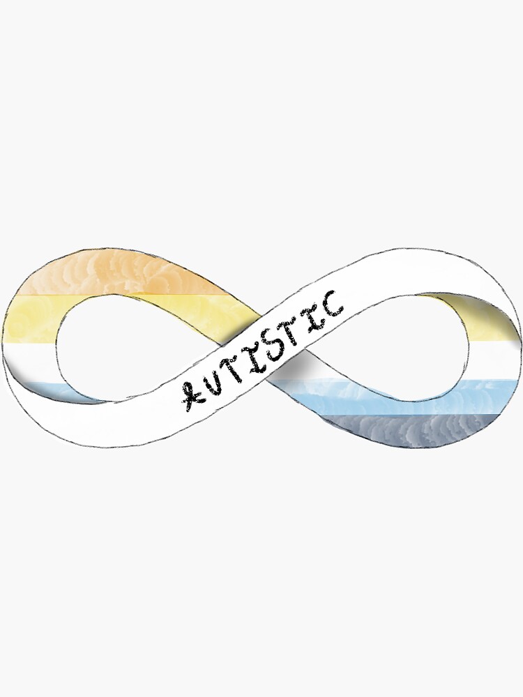 "Autism Infinity Sign AroAce Pride Design" Sticker for Sale by ...
