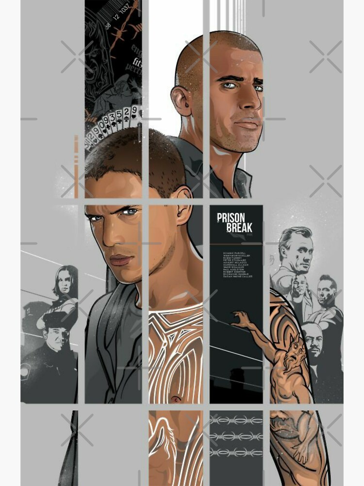 "Prison Break Artistice poster - Serie " Sticker for Sale by Laabadi1 ...