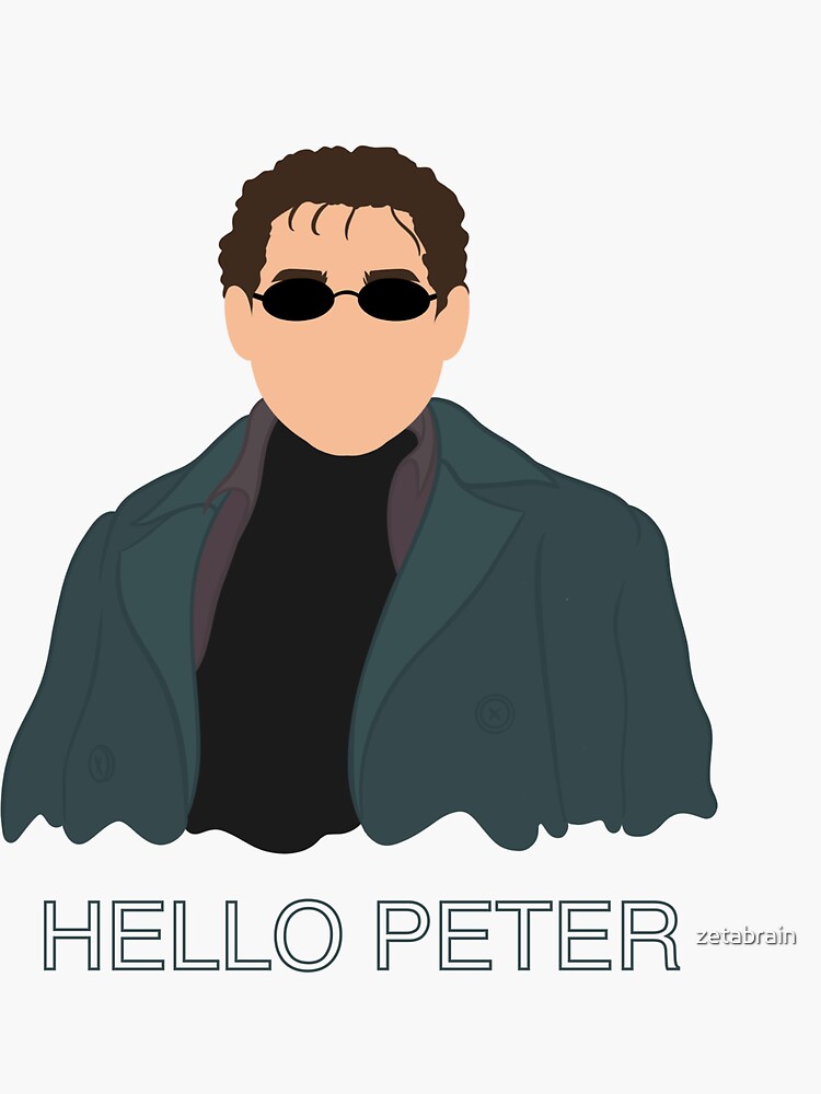 "Hello peter" Sticker for Sale by zetabrain | Redbubble