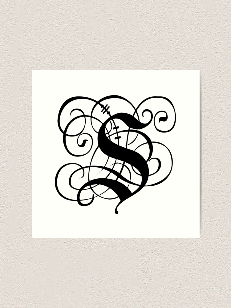 "ORNAMENTAL MEDIEVAL GOTHIC LETTER S" Art Print by Gothic-letters ...