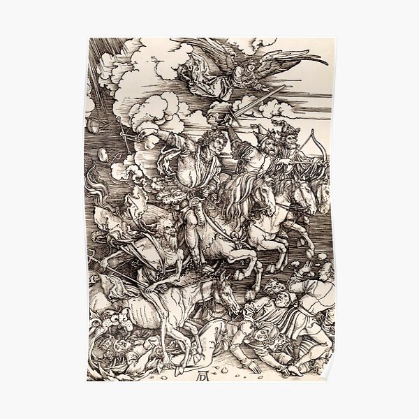 "Albrecht Durer Four Horsemen of the Apocalypse" Poster by ...