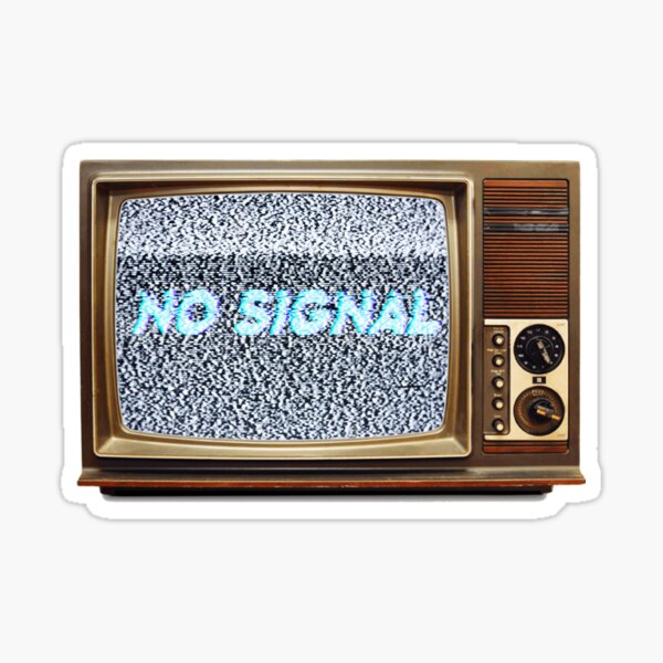 "Vintage no signal television screen" Sticker for Sale by EdgarStudio ...
