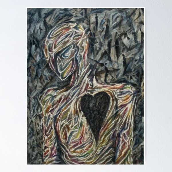 "BlackHeart - Painting by Frank Heiler" Poster for Sale by ...
