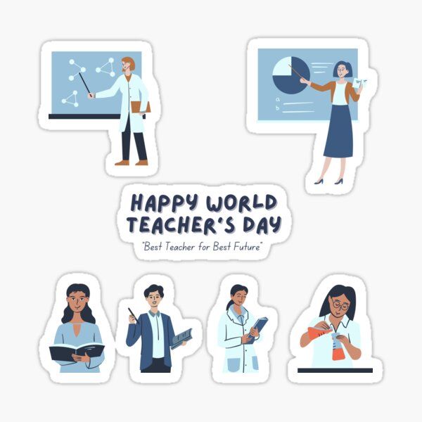 "Pack Teacher's day stickers - Happy teachers day" Sticker for Sale by ...