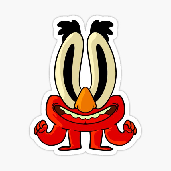 "Scared, so very scared!" Sticker for Sale by kukulgraphics | Redbubble