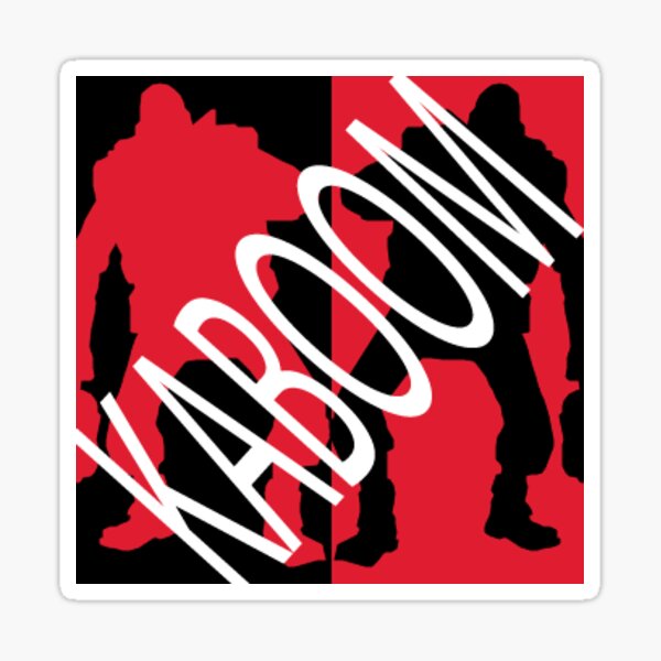 "TF2 Demoman Custom Sticker - Kaboom, Red" by dirtybeardd | Redbubble
