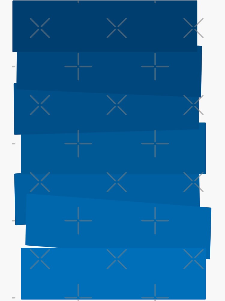 "Stack of Blue Blocks" Sticker for Sale by PSCSCo | Redbubble