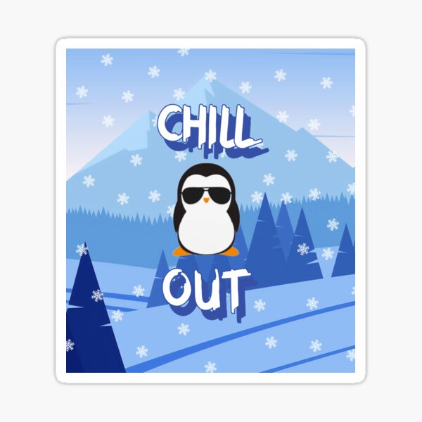 "Chill Out" Sticker for Sale by Sod0ku | Redbubble