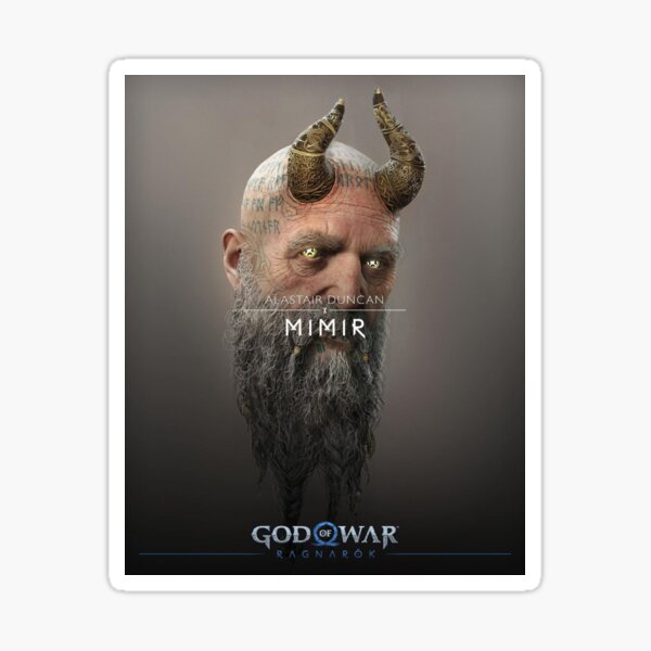 "God of War Ragnarok MIMIR" Sticker for Sale by GeekPopCulture | Redbubble