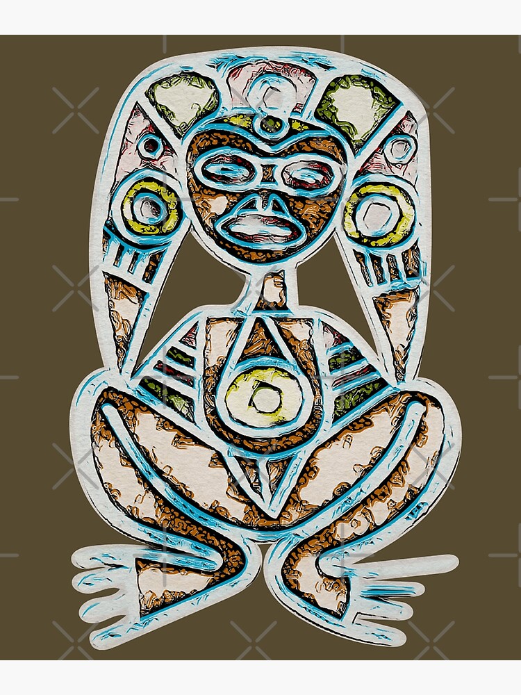 "Atabey Indigenous Taino Symbols Puerto Rico" Art Print for Sale by ...
