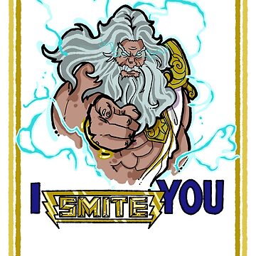 "smite zeus want u" Greeting Card by Sheliserval | Redbubble