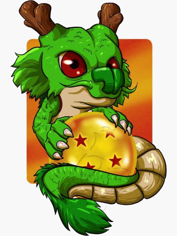 "Baby shenron" Sticker for Sale by Cursed-Teemo | Redbubble