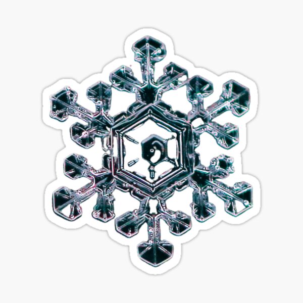 "Snowflake - 1" Sticker for Sale by SandragonDesign | Redbubble