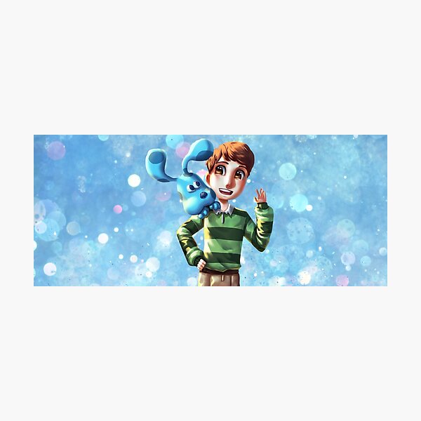 "Blue & Steve : Blue's Clues Tribute " Photographic Print for Sale by ...