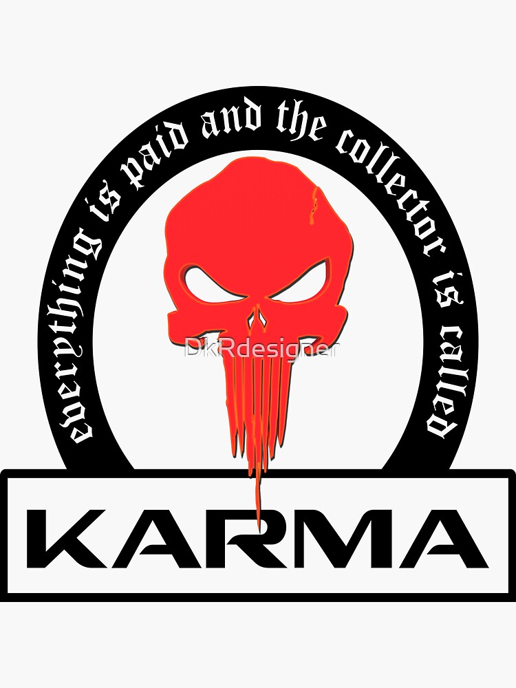 "Karma" Sticker for Sale by DkRdesigner | Redbubble