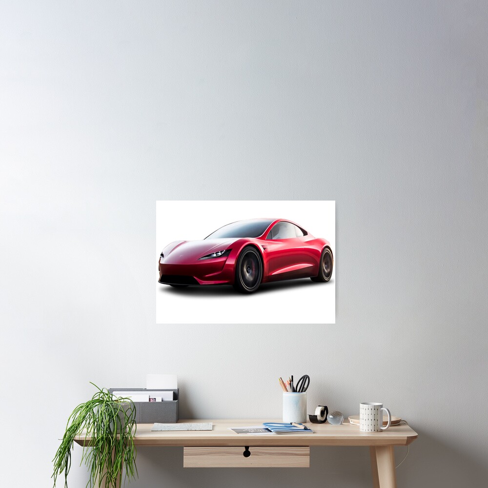 Póster «Tesla Roadster Super Car 2023 Founders Edition Ropa» de ...