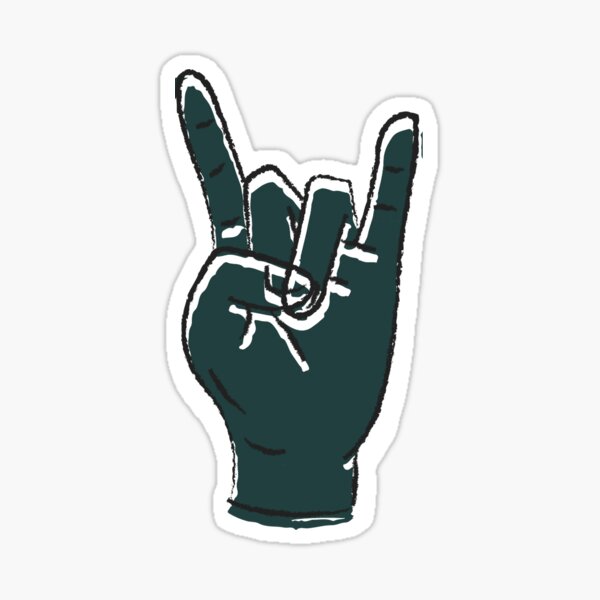 "Rock on " Sticker for Sale by LLFitness | Redbubble