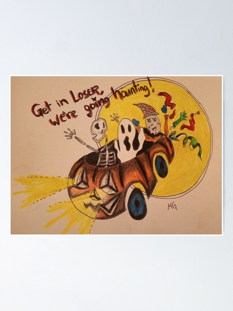 "come take a ride" Poster by meggillustrates | Redbubble