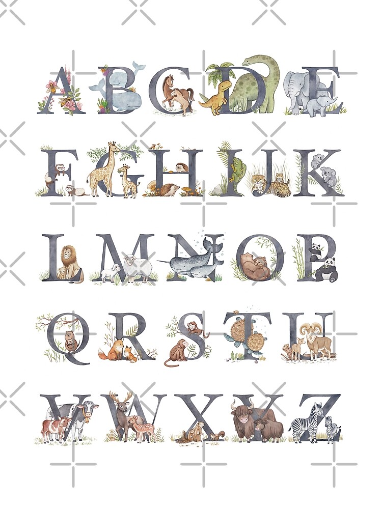 "Animal alphabet poster - In French -" Poster for Sale by ThipankyArt ...
