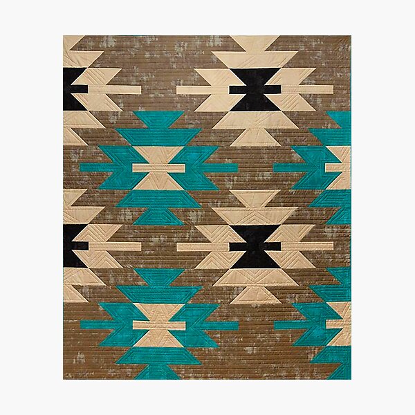 "Navajo blanket, Southwestern Art design, Native American art, Turquise ...