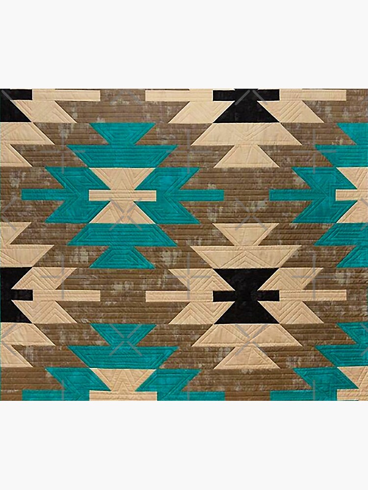 "Navajo blanket, Southwestern Art design, Native American art, Turquise ...