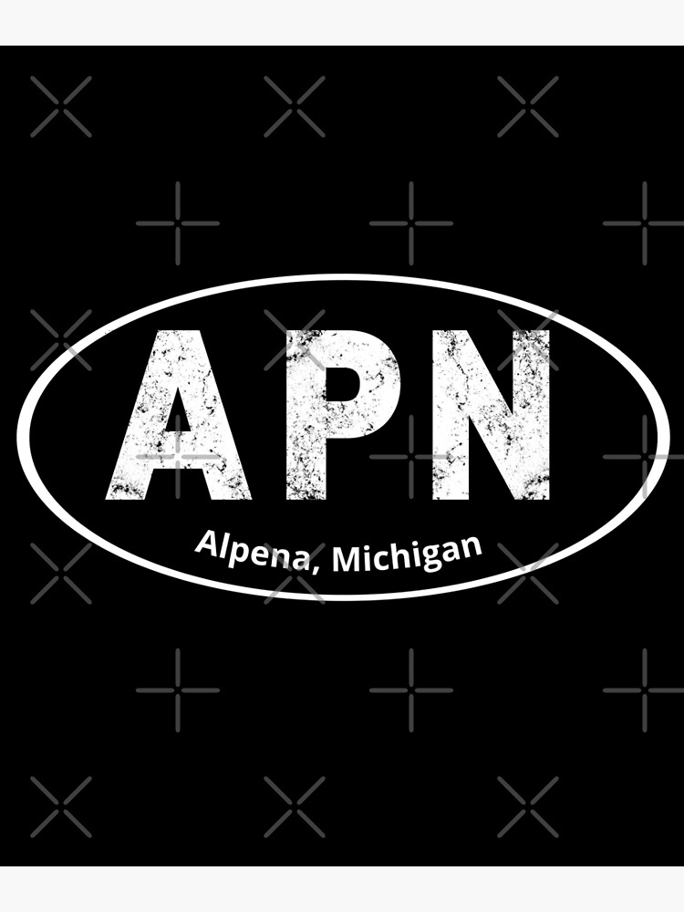 "Alpena Michigan Pride Call Letters" Poster by ShowMePride | Redbubble