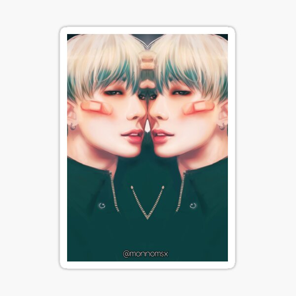 "Wonho" Sticker by pukeychu | Redbubble