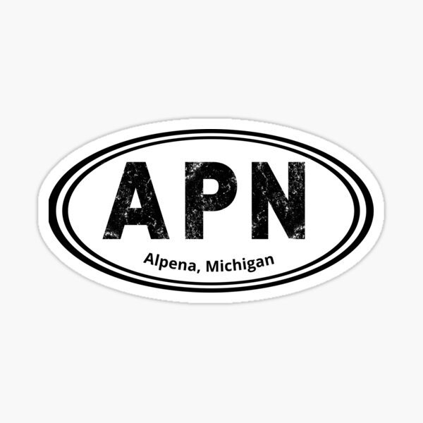"Alpena Michigan Pride Call Letters" Sticker for Sale by ShowMePride ...