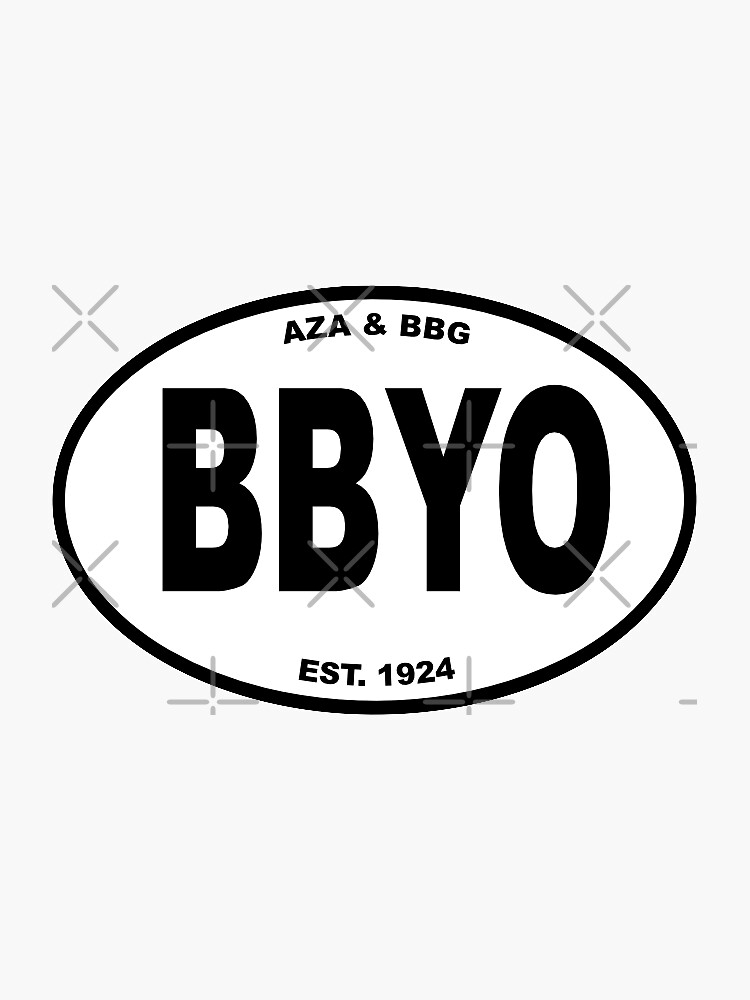 "BBYO" Sticker for Sale by MadEDesigns | Redbubble