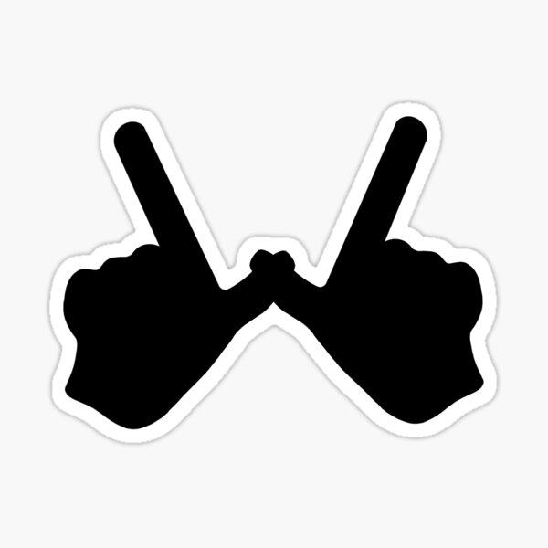 "Wisco Hand W" Sticker for Sale by myaellis | Redbubble