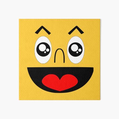 "happy funky emoji face" Art Board Print by suprememomo | Redbubble