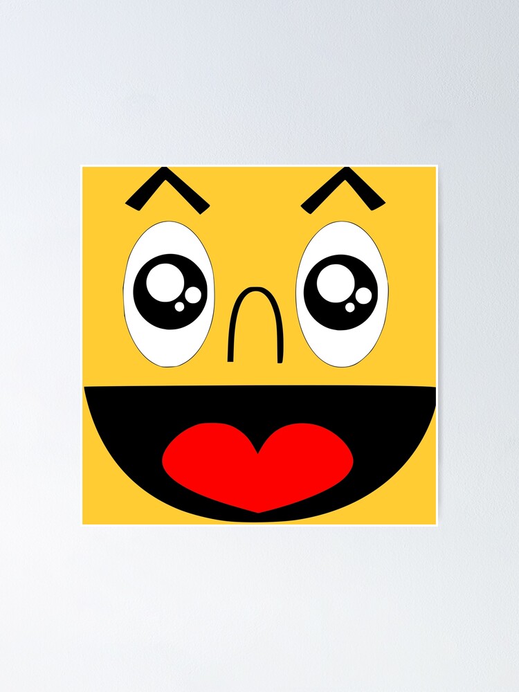 "happy funky emoji face" Poster for Sale by suprememomo | Redbubble