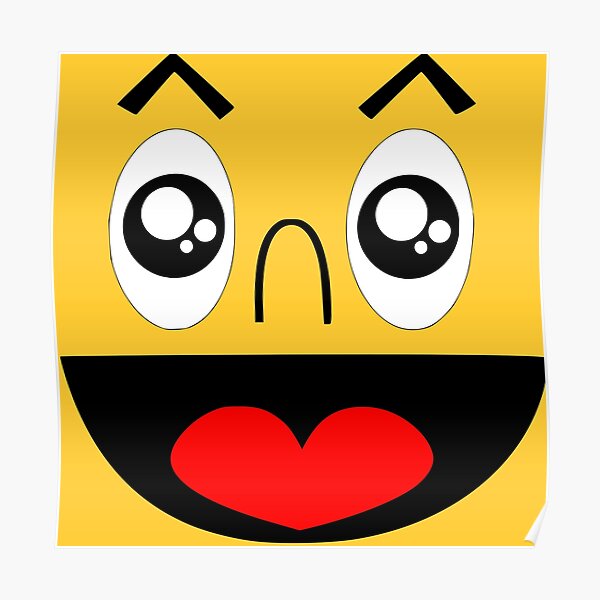 "happy funky emoji face" Poster for Sale by suprememomo | Redbubble