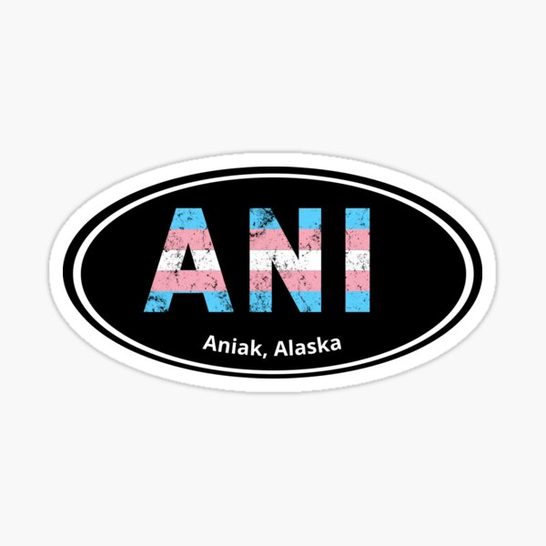 "Aniak Alaska Transgender Pride" Sticker for Sale by ShowMePride ...