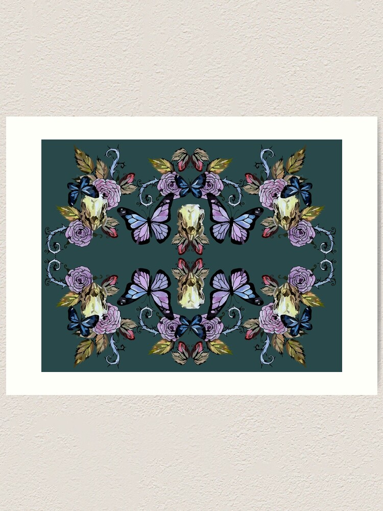 "Butterfly Rose ~ Fairycore" Art Print for Sale by FaeNoirHeart | Redbubble