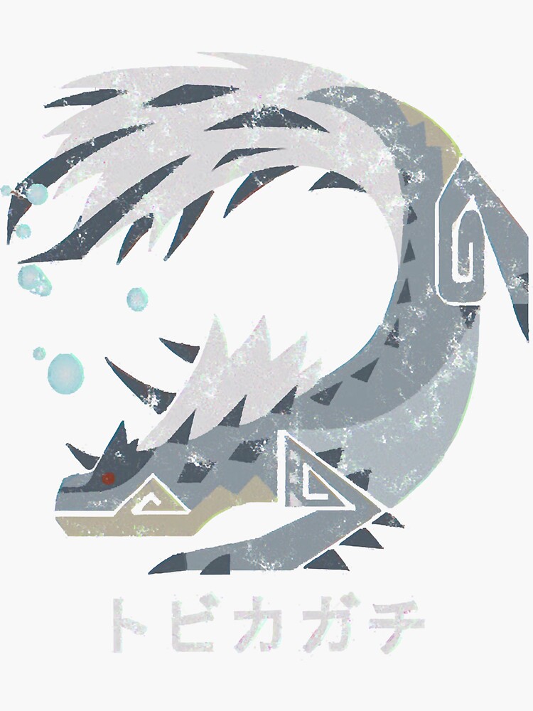 "Monster Hunter World Tobi-Kadachi Kanji-Symbol" Sticker von tesiAlby19 ...