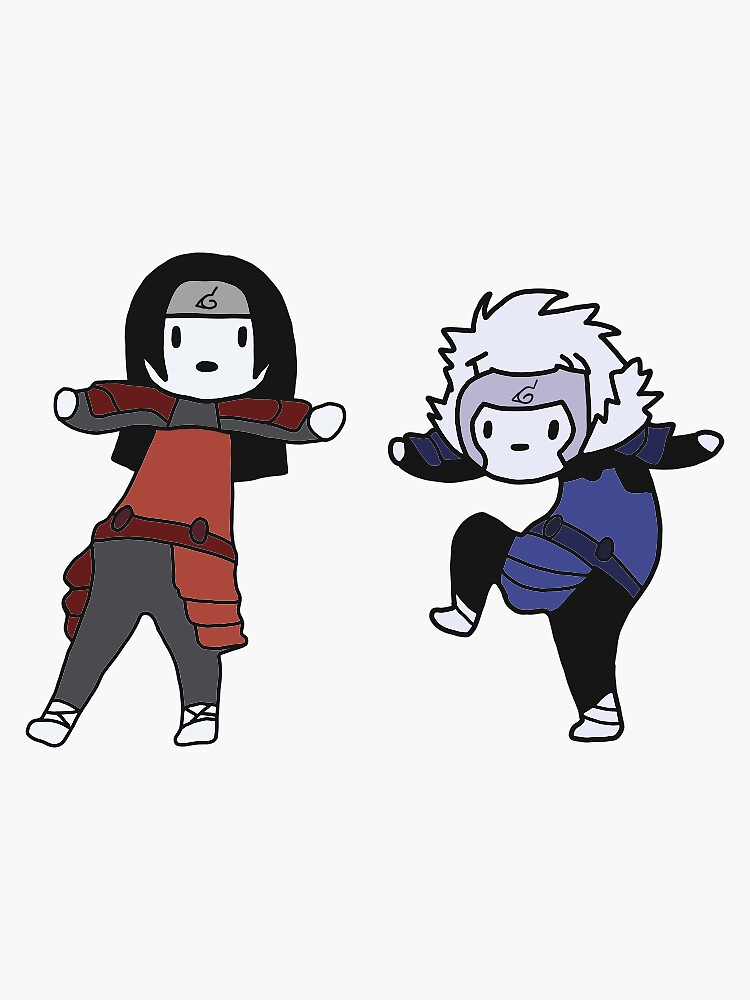 "Tobi and Hashi sticker " Sticker for Sale by JOLLY-RANCHER | Redbubble