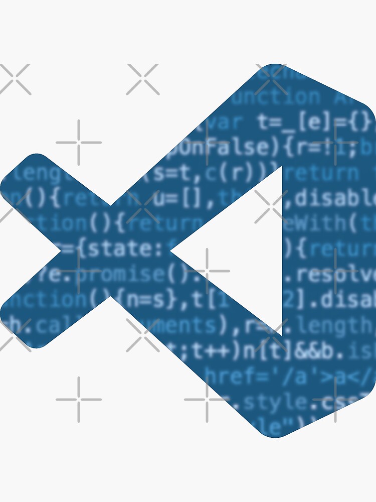 "VScode - Blue Code" Sticker for Sale by Scarlada | Redbubble
