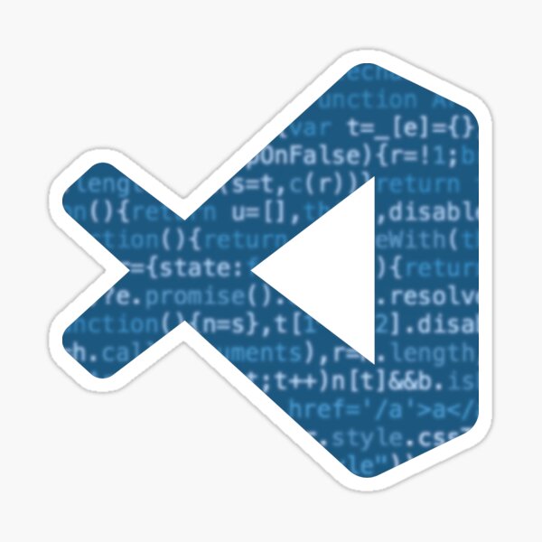 "VScode - Blue Code" Sticker for Sale by Scarlada | Redbubble