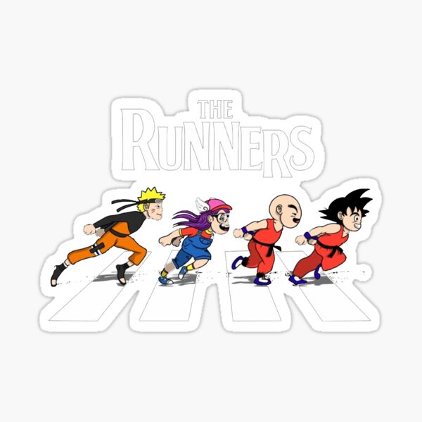 "THE RUNNERS" Sticker for Sale by sorbangalak | Redbubble