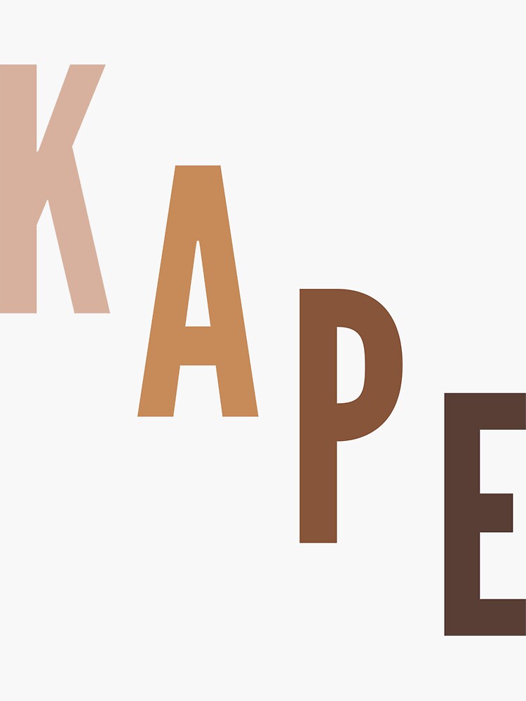 "Kape Tagalog Word for Coffee Gradient Colors in a Diagonal Position ...