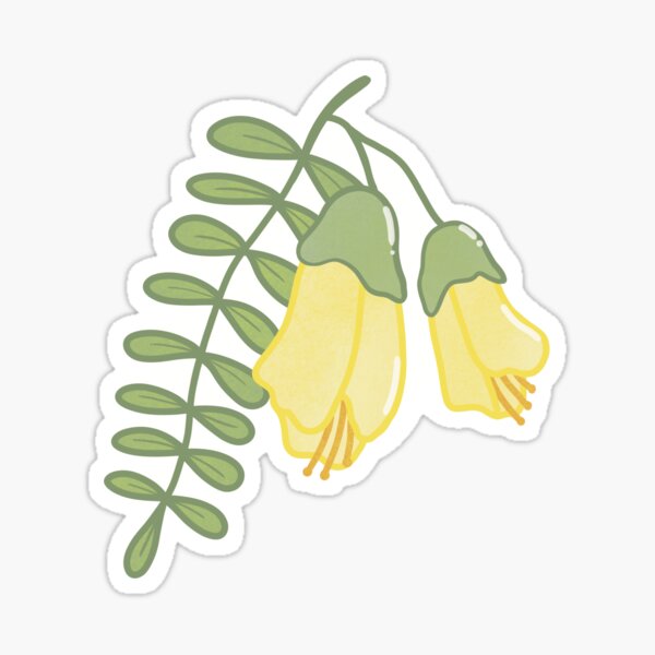 "Kowhai" Sticker by Jodeanne | Redbubble