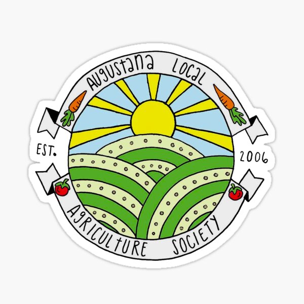 "Augie Acres Logo" Sticker for Sale by kluntbnife | Redbubble