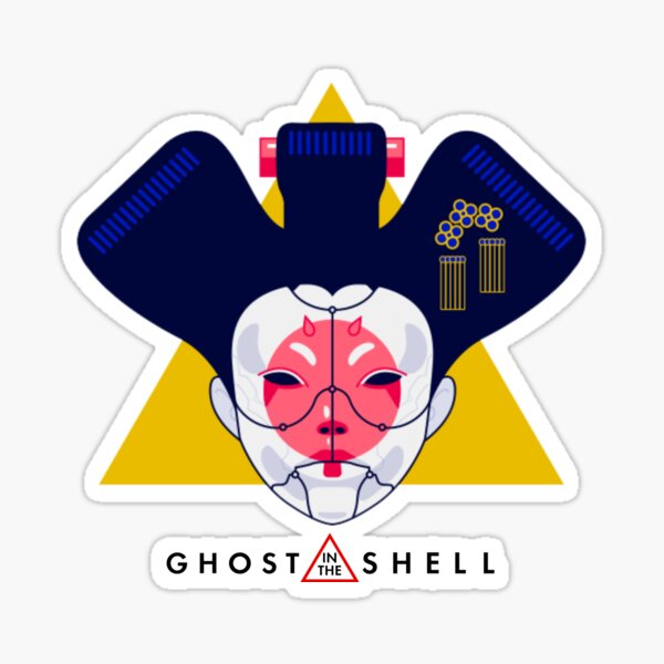 "GHOST IN THE SHELL" Sticker for Sale by jaiwaerametek | Redbubble