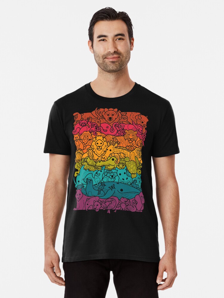 "Animal Spectrum : Dark" Premium T-Shirt for Sale by Wayne Minnis ...