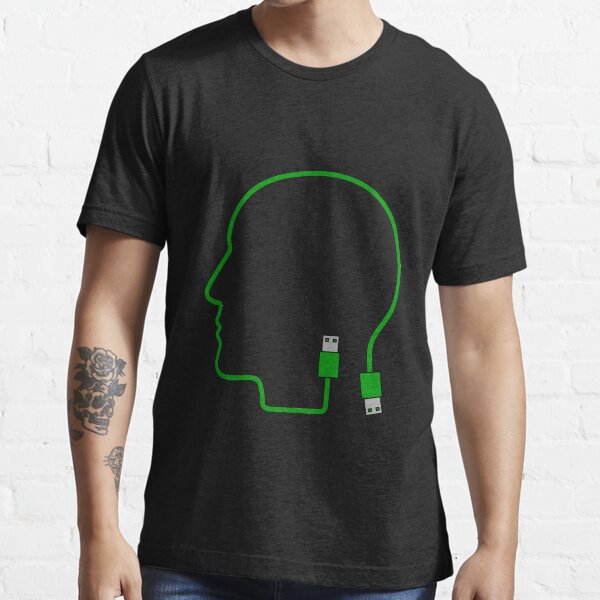 "USB man" T-shirt for Sale by EngineersArt | Redbubble | usb t-shirts ...