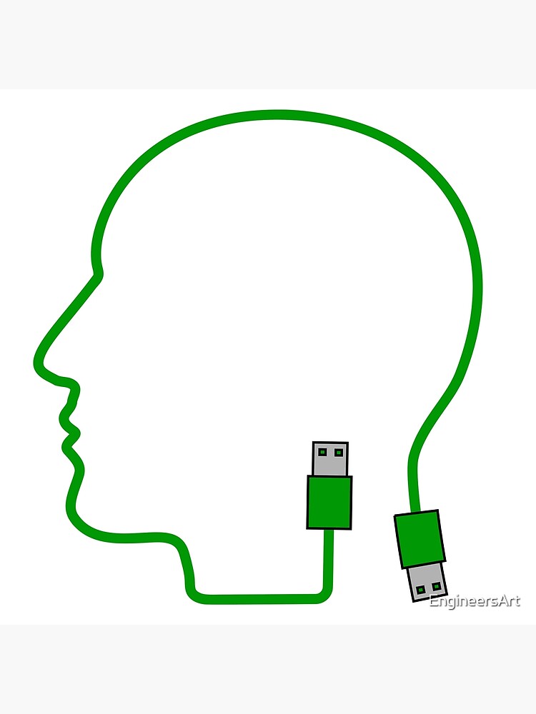 "USB man" Poster for Sale by EngineersArt | Redbubble