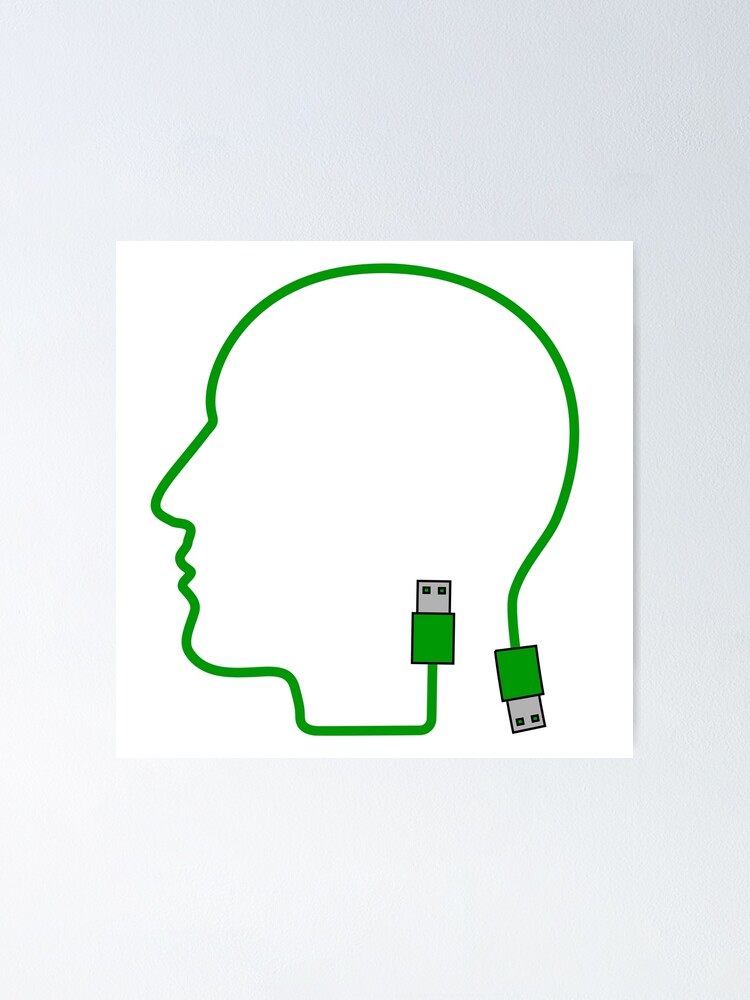 "USB man" Poster for Sale by EngineersArt | Redbubble