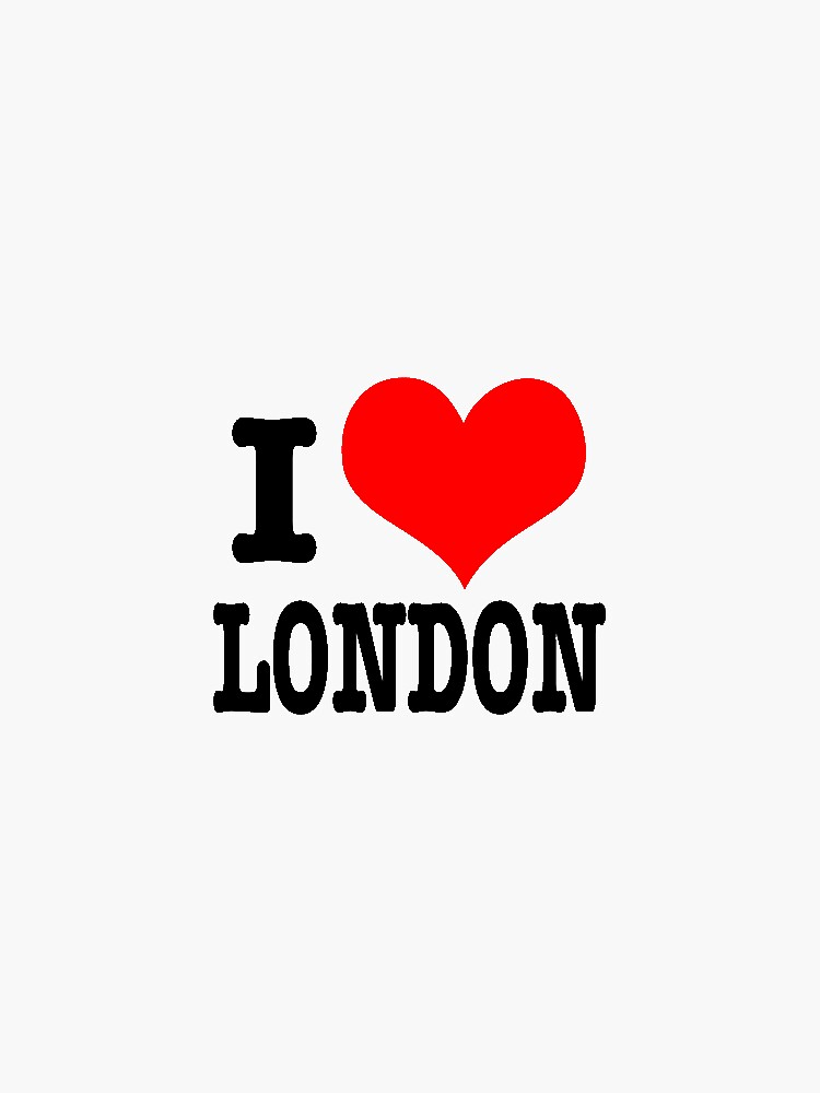 "I Love London" Sticker for Sale by teedesiigner | Redbubble